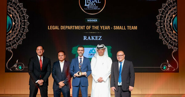 RAKEZ Legal Department earns regional recognition
