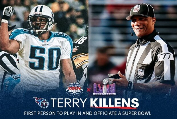Former Titans LB Terry Killens to Make History in Super Bowl LVIII