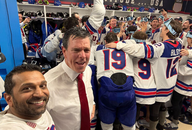 FBI Director's locker-room celebration with US Olympic hockey gold ...