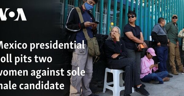 Mexico presidential poll pits two women against sole male candidate