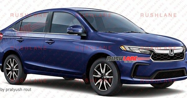2024 Honda Amaze Next-Gen Imagined With Coupe Styling - Render