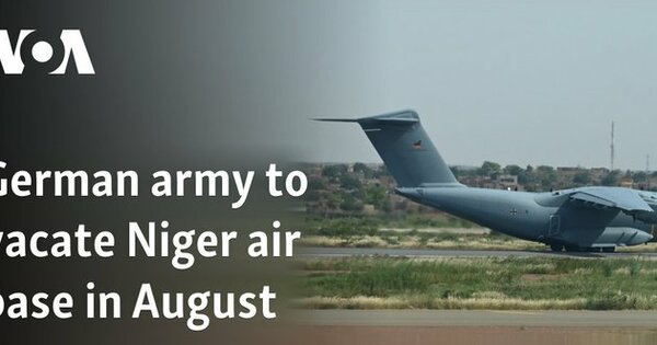 German army to vacate Niger air base in August