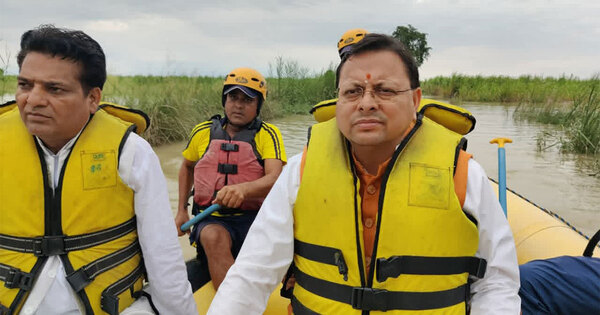 Uttarakhand: CM Dhami takes stock of waterlogging, land erosion in Laksar