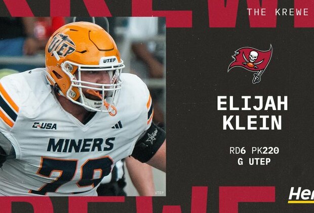 Bucs Tab Versatile Blocker Elijah Klein in Sixth Round