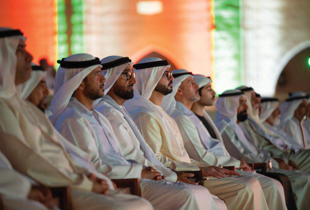 Sultan bin Hamdan bin Zayed, Yas bin Hamdan bin Zayed attend Eid Al ...
