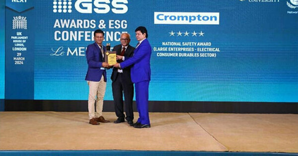 Crompton Wins the Prestigious National Safety Award 2023 at the 11th ...