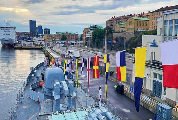 Indian Naval Ship Tabar arrives in Gothenburg, Sweden for a two-day visit