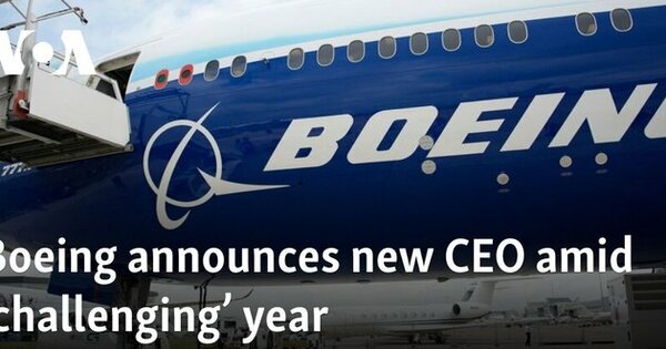 Boeing announces new CEO amid challenging year
