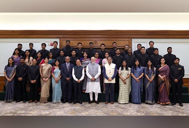 Indian Foreign Service officer trainees of 2023 batch call on PM Modi