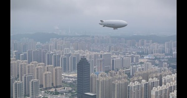 China's AS700 manned airship completes low-altitude demo flight