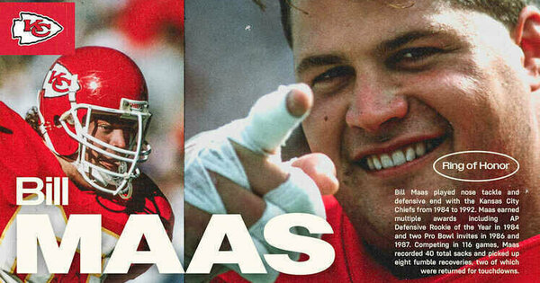 Bill Maas to be Inducted into Chiefs Hall of Fame