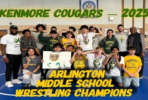 Kenmore wrestlers win middle-school Arlington championship