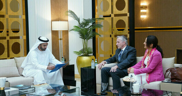 Crown Prince of Ras Al Khaimah receives WFP representative to GCC