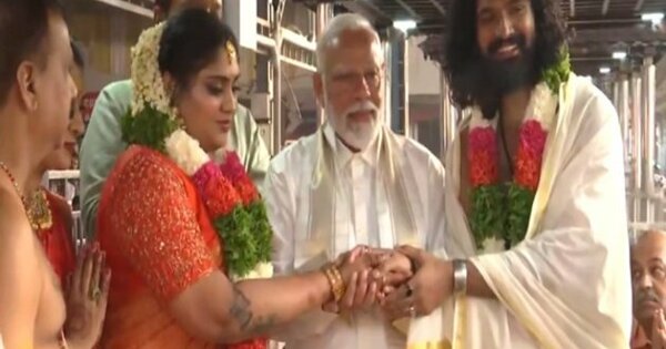 In Kerala, PM Modi visits Guruvayur temple, attends actor-politician Suresh Gopi's daughter's ...