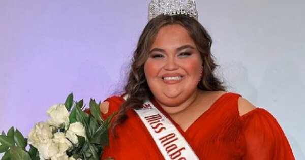 Plus-size model crowned Miss Alabama