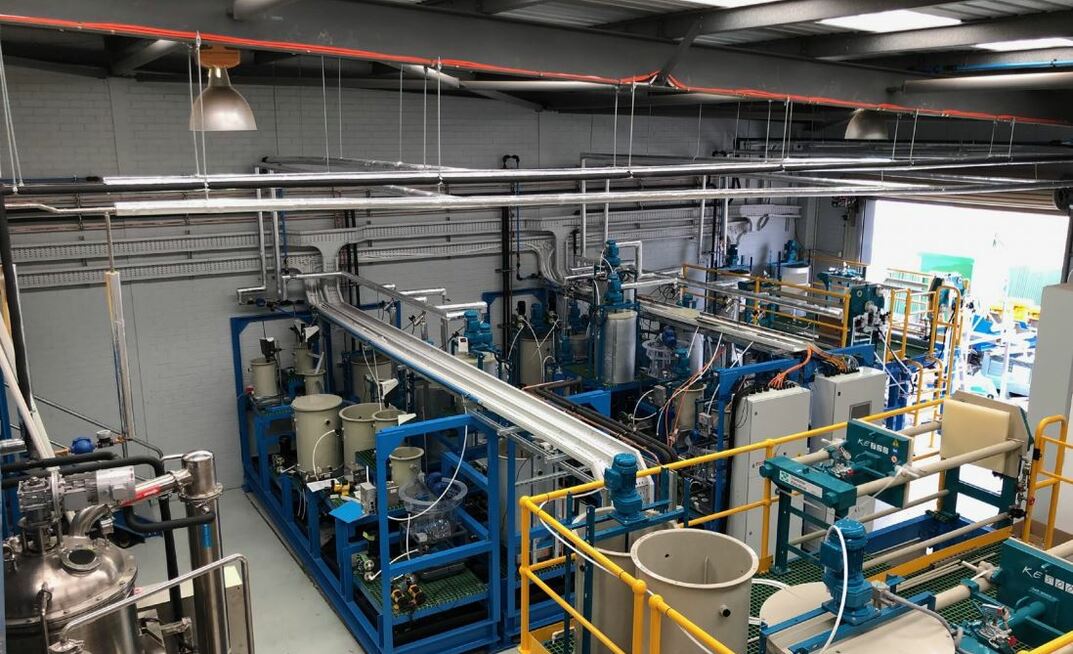 First leach feed from Lepidico pilot plant