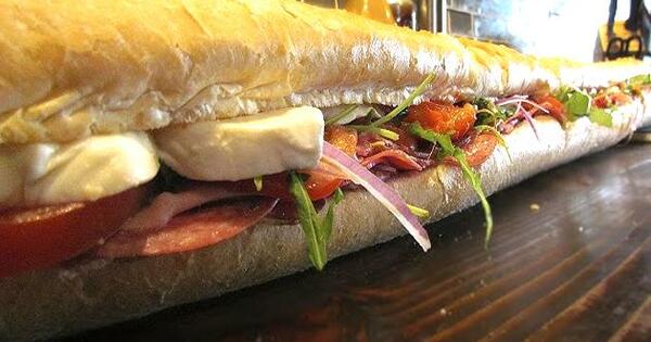 Nearly 10-foot sub sandwich made by South African restaurant