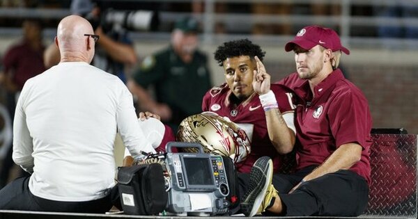 Florida State star QB Jordan Travis sustains major leg injury