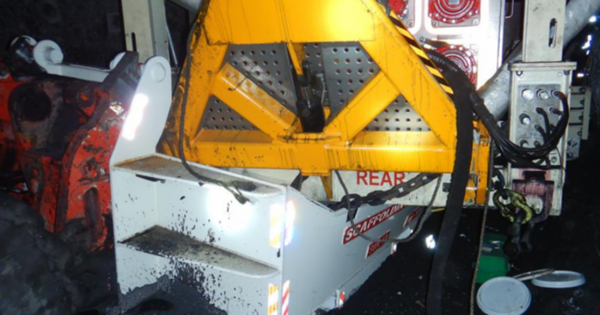 Runaway cart narrowly misses workers