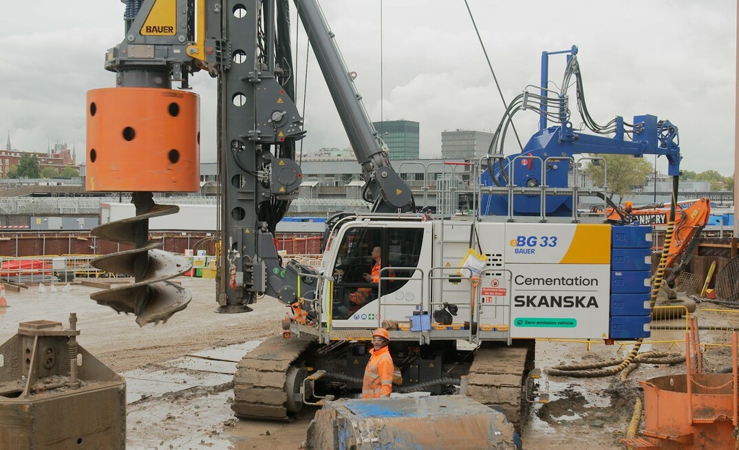 Cementation Skanska trials first use of plugged-in drilling rig