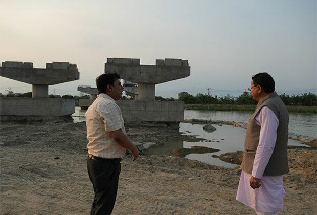 Uttarakhand CM Dhami inspects Indo-Nepal border road project at Banbasa