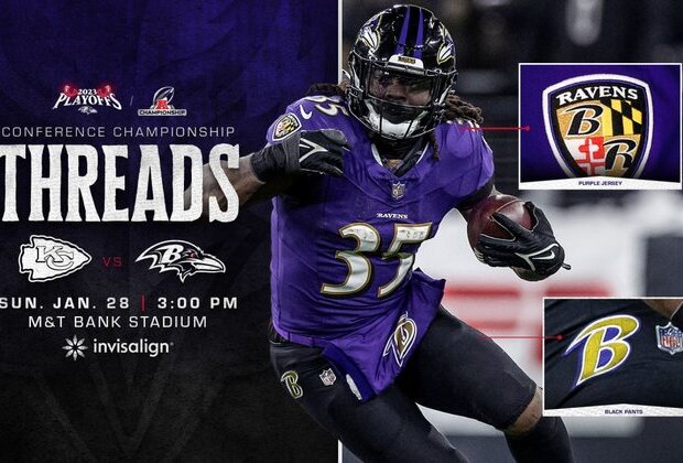 Ravens Uniform Combination for AFC Championship