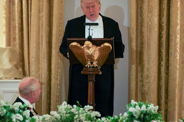 Trump claims King Charles III aligns with US stance against Iranian ...