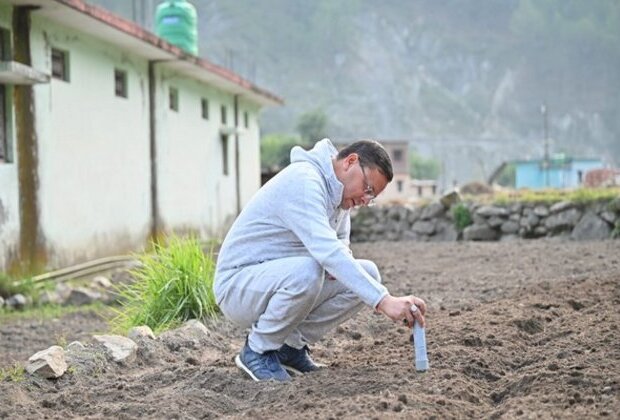 Uttarakhand CM Dhami visits Siror, Netala villages in Uttarkashi, sows ...