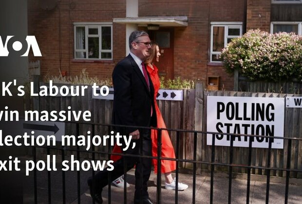 UK's Labour to win massive election majority, exit poll shows