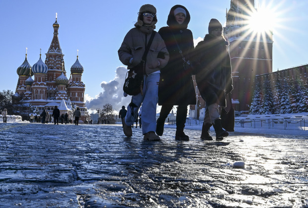RUSSIA-MOSCOW-SNOW VIEW