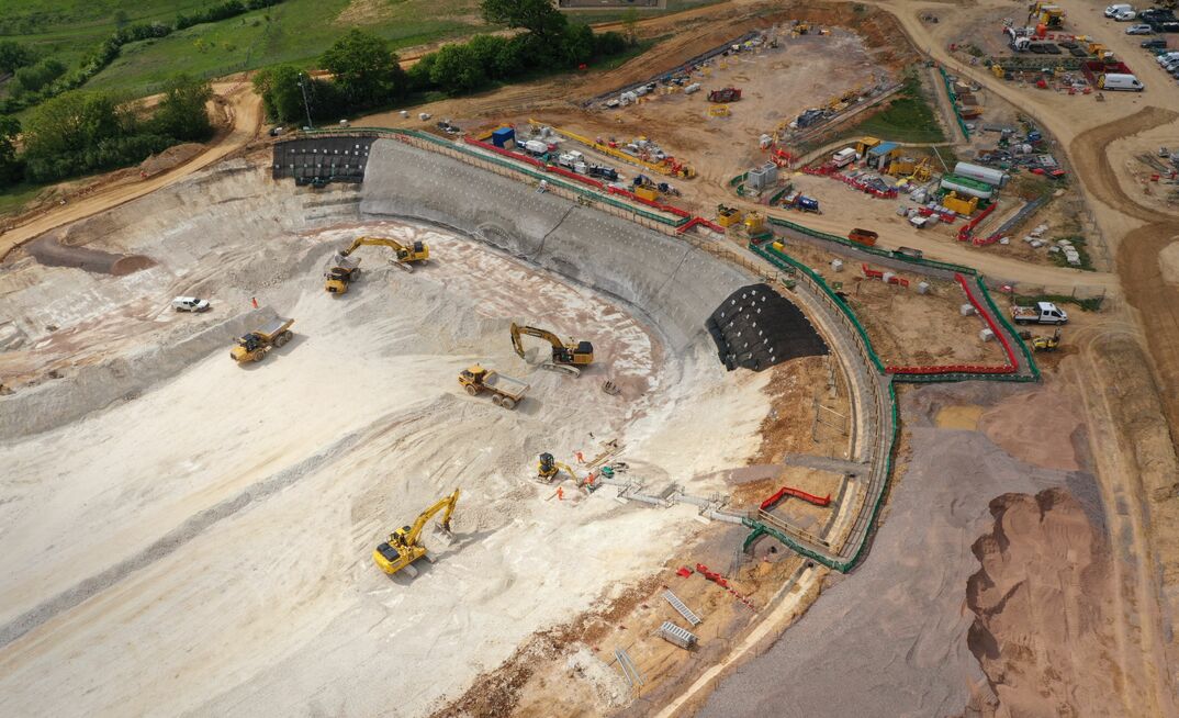 HS2 reveals new images of first tunnel launch site