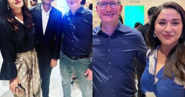 Raveena Tandon to Madhuri Dixit, Bollywood celebs pose with Apple CEO ...