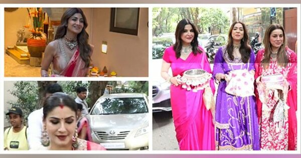 Shilpa Shetty, Raveena Tandon, Neelam arrive at Sunita Kapoor's house ...