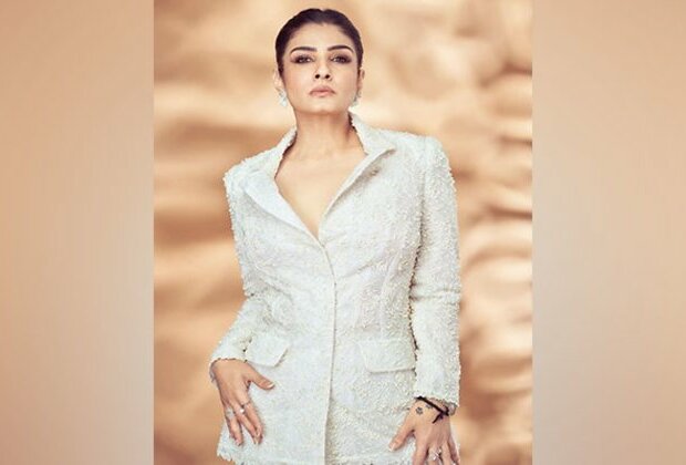 Raveena Tandon exudes boss lady vibes in white pantsuit