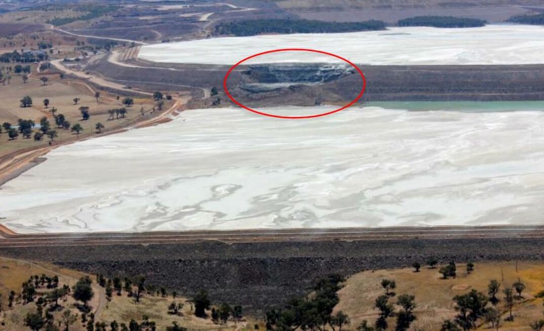 Tailings dam fails at Cadia
