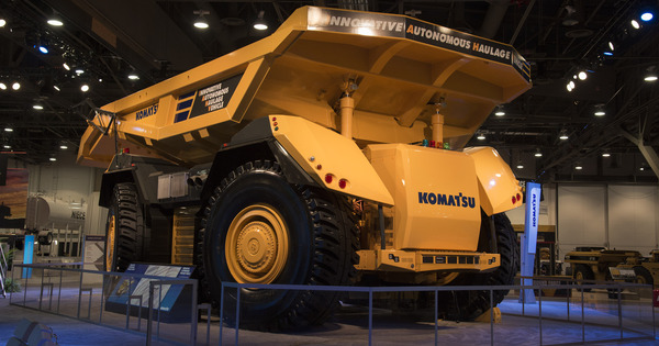 Komatsu presents autonomous haulage vehicle