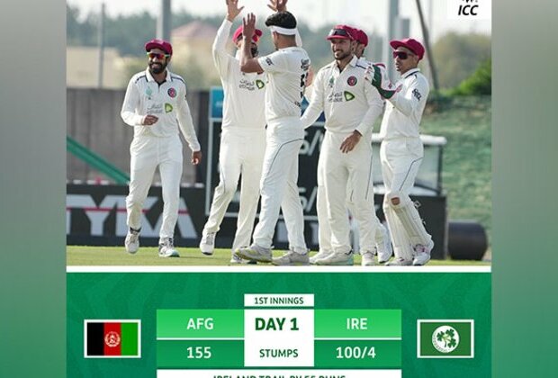 IRE vs AFG, Test: Adair leads Irish dominance over Afghanistan on Day 1