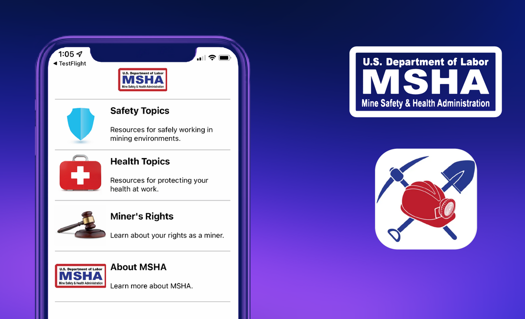 MSHA pools accident information in app