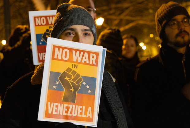HUNGARY-BUDAPEST-U.S.-VENEZUELA-PROTEST