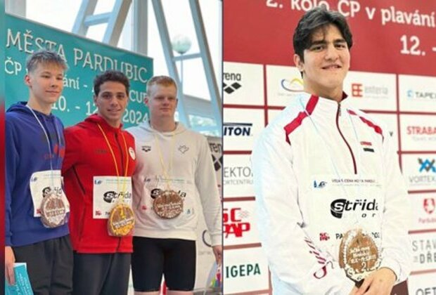 Syria obtains gold medal at Czech International Swimming Competition
