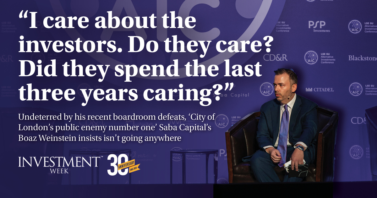 The Big Interview: Saba Capital's founder Boaz Weinstein says he's not ...