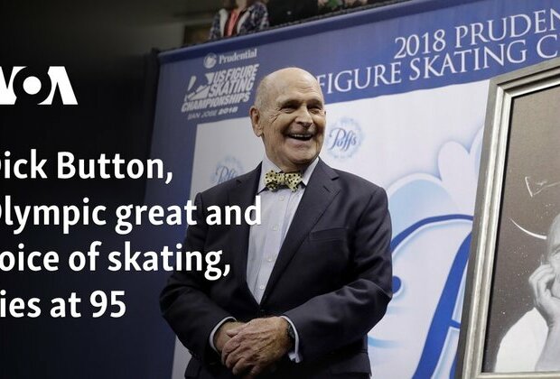 Dick Button, Olympic great and voice of skating, dies at 95