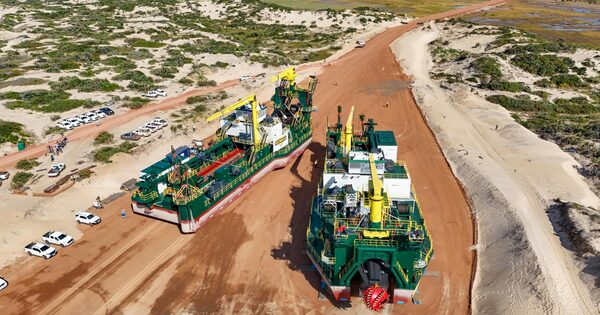 New dredges land at Kenmare's Mozambique titanium mine