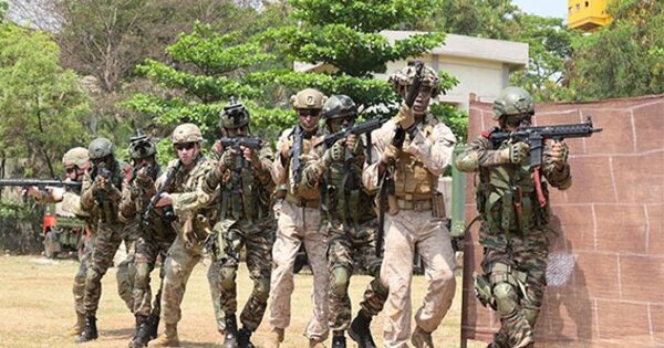 National Guard of Indian Army, US Marines train together