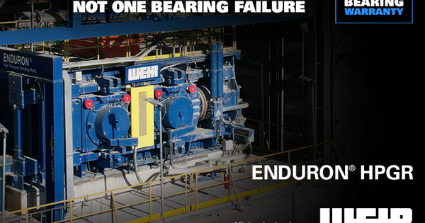Weir offers 10 year guarantee on its ENDURON® HPGRs' bearing arrangement