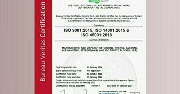 Deepak Phenolics Limited (DPL) is now accredited as an ISO Certified ...