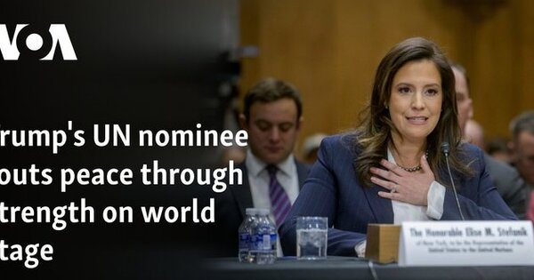 Trump's UN nominee touts peace through strength on world stage