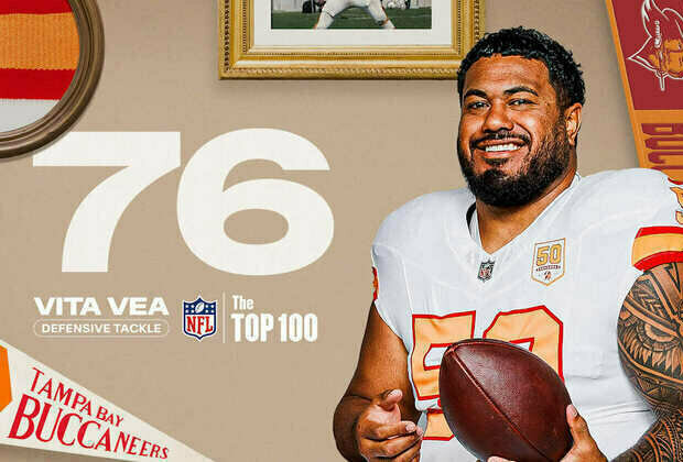 Vita Vea Ranked 76 on the NFL's Top 100 Players of 2025