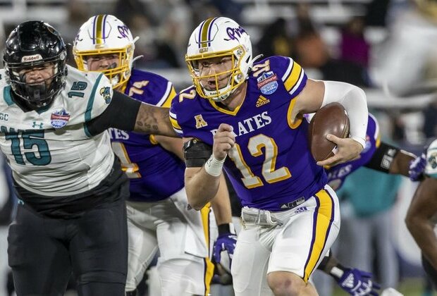 Holton Ahlers guides ECU past Coastal Carolina in Birmingham Bowl