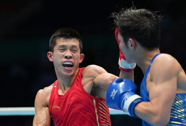 (SP)CHINA-15TH NATIONAL GAMES-BOXING-MEN'S 57KG-FINAL (CN)
